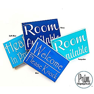IN SESSION Please Do Not Disturb WELCOME Come on in Two Sided 8x6 Spa Salon Office Wood Open Closed Rustic Custom Sign Welcome Home Office Door Hanger