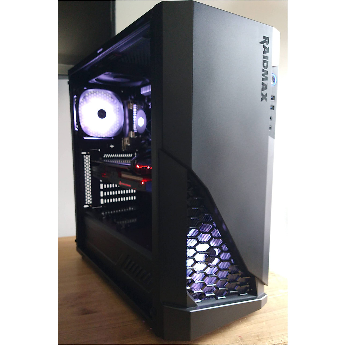 Centaurus Scorpius Gaming Computer - Intel i7-12700K 12-Core, Liquid Cooler, Radeon RX 7800 XT, 32GB RAM, 512GB NVMe SSD + 2TB HDD, Windows 11, WiFi, Glass, RGB | 4K VR Ready PC for Gamers