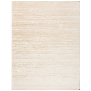 SAFAVIEH Adirondack Collection 9' x 12' Champagne / Cream ADR113W Modern Ombre Non-Shedding Living Room Bedroom Dining Home Office Area Rug