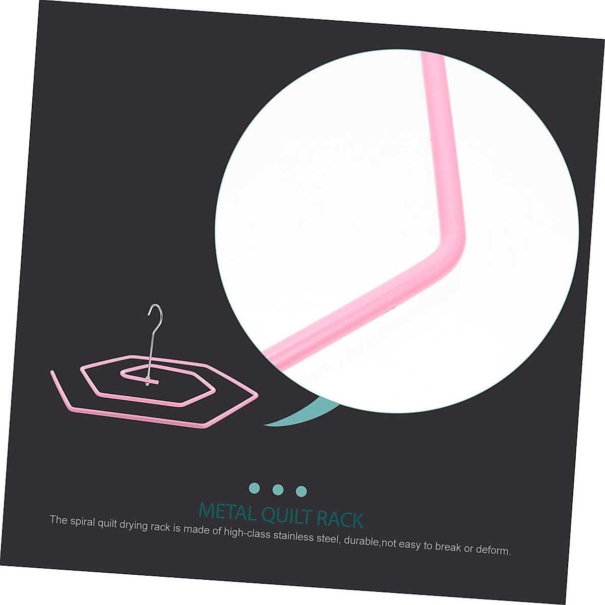 Alipis Stainless Steel Revolving Clothes Round Bed Sheets Round Blanket Indoor Clothes Drying Rack Clothes Drying Rack Folding Indoor Laundry Racks for Drying Clothes Clothesline Outdoor