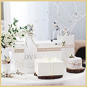 MESHA 8x8x4inches Small Gift Boxes With Lids for Presents,10Pcs Bridesmaid Proposal Box for Gifts,Small White Boxes for Gifts, Paper Wedding Favor Boxes,Birthday Gift Box Bulk, Party Favor Boxes