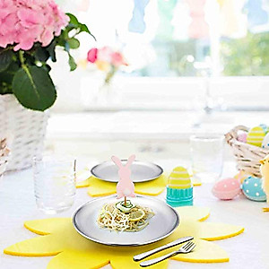 TeamFar Toddler Plates, 8 Inch Stainless Steel Kids Dinner Metal Plates, Round Serving Salad Plates for Camping Outdoor Party, Safe & Healthy, Sturdy & Heavy Duty, Dishwasher Safe – Set of 6