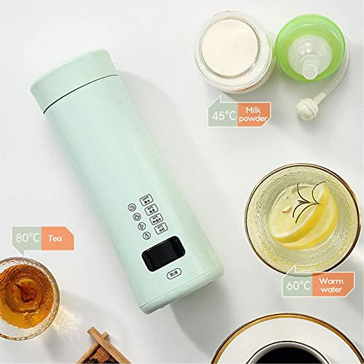 Portable Electric Kettle Temperature 400ML Electric Bottle Temperature Control Appliances Trip Kitchen For Home Smart Kettle