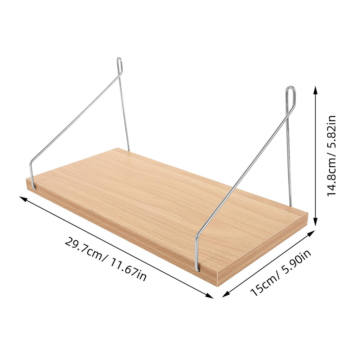 HOOTNEE Wall Shelf Storage Shelves Small Floating Shelves Wall Floating Shelf Floating Shelves Kitchen Closet Rod Support Floating Shelves for Wall Decor Organizer Shelf Wall Shelves