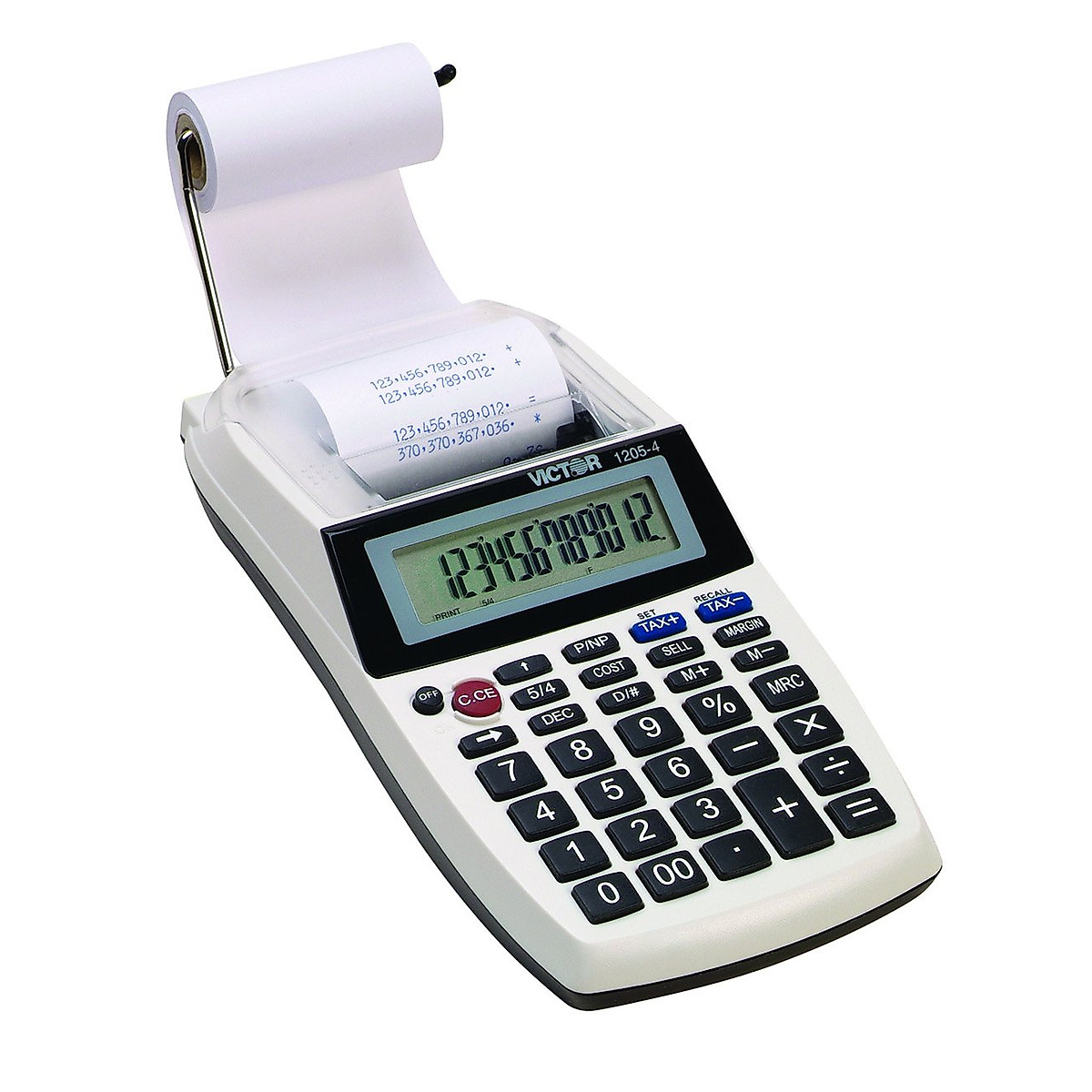 Victor 1205-4 12 Digit Portable Palm/Desktop Commercial Printing Calculator