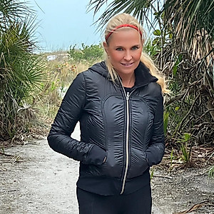 Sweaty Bands Womens Girls Headband - Non-Slip Velvet-Lined Sparkle Hairband - Viva Diva Red 3/8-Inch