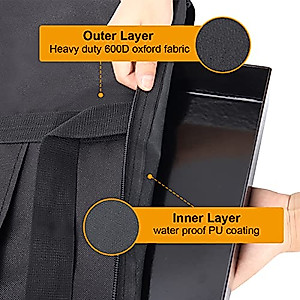 AJinTeby Griddle Bag for Camp Chef Flat Top Griddle SG100, Camping Accessories for Camp Chef Griddle - SG100 16" x 38", SG60, FG32, 3 Burner Cookers, Heavy Duty 600D Polyester Griddle Carry Bag