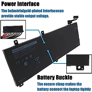 Tinkerpal H5H20 Laptop Battery Compatible with Dell XPS 15 9560 Precision 5520 Series Notebook 62MJV M7R96 05041C 5D91C 11.4V 56WH