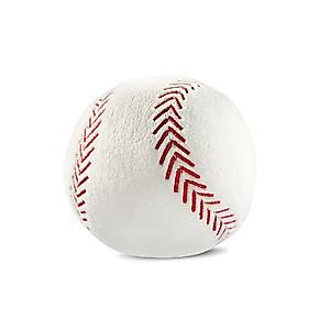XZJMY Baseball Football Plush Pillow,Stuffed Sports Throw Plush Toy,Decorative Round Soft Sport Ball Pillow, 3D Ball Shaped Throw Pillows Gift for Girls or Boys (White, Baseball)
