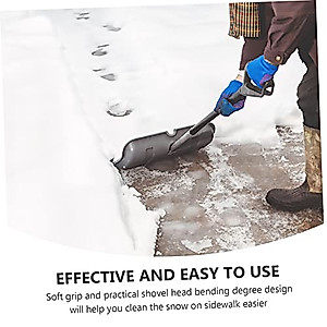 SUPVOX Snow Scraper Snow Remover for Driveway auto Snow Brush Winter Brush for car Snow Removal Brush extendable Snow Brush Manual Snow Pusher Snow Device The roof Plastic White