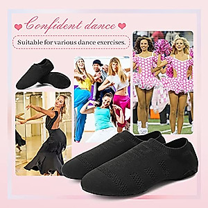 YKXLM Women's Practice Dance Shoes Professional Social Dance Sneaker Beginner Ballroom Performance Salsa Shoes,Black,1/3" Heel,7 US