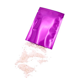 QQ Studio 200 PCS Metallic Mylar Foil Open Top Sealable Bags (6x9cm (2.3x3.5"), 100 x Black/100 x Rose Combo Pack)