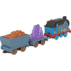 Thomas & Friends Motorized Toy Train Crystal Caves Thomas Battery-Powered Engine with Cargo for Ages 3+ Years