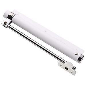 HWMATE Automatic Adjustable Light Duty Spring Door Closer for Residential Household & Hotel Easy Installation White