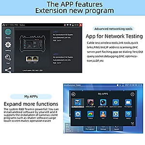 IP Camera Tester CCTV Tester, Koolertron 7 Inch IPS Touch Screen H.265 4K AHD, TVI, CVI & CVBS Analog Camera RJ45 Cable TDR Tester with PoE/IP Discovery/8G TF Card/4K HDMI in & Out/Built in WiFi