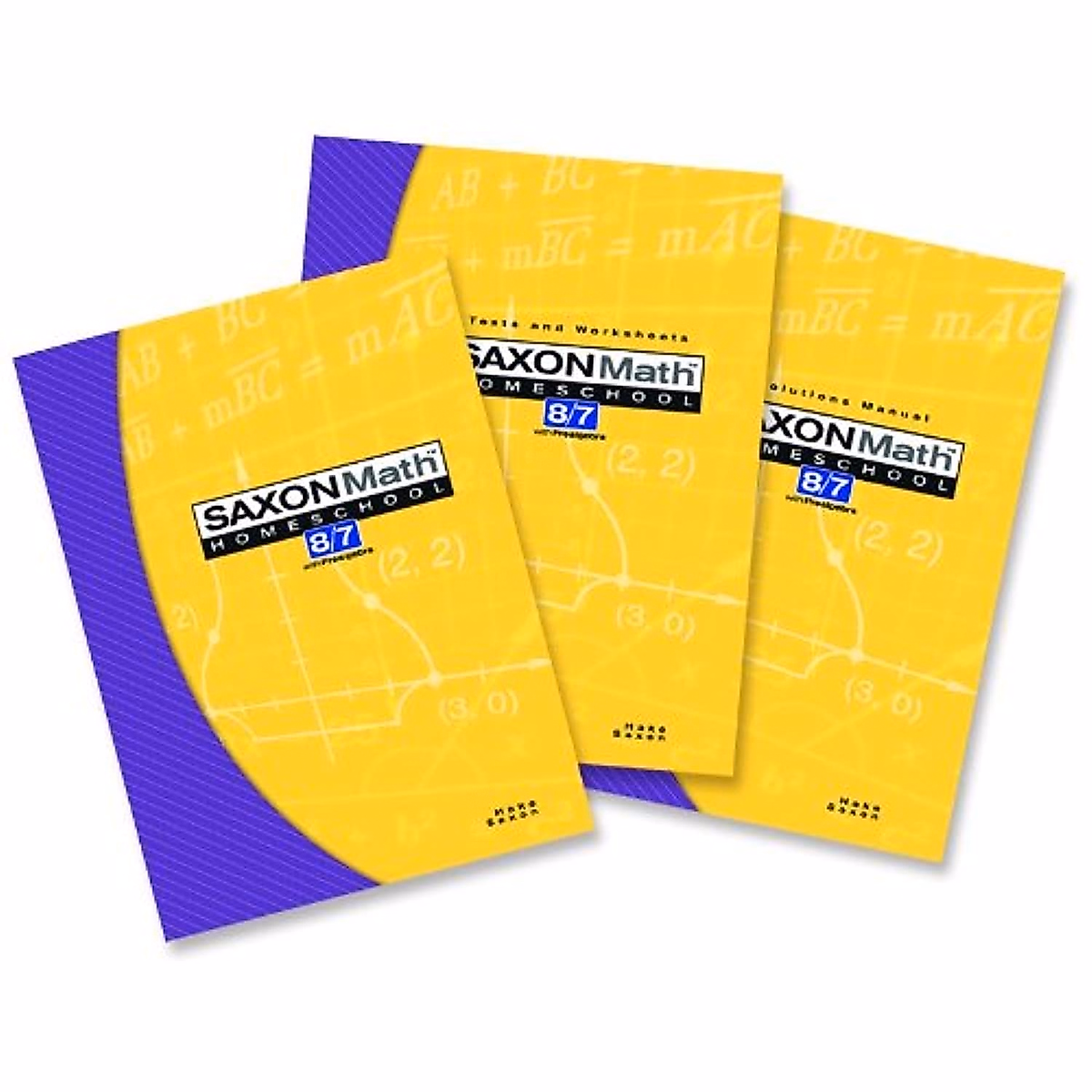 Saxon Math 8/7 with Prealgebra (Kit: Text, Test/Worksheets, Solutions Manual)