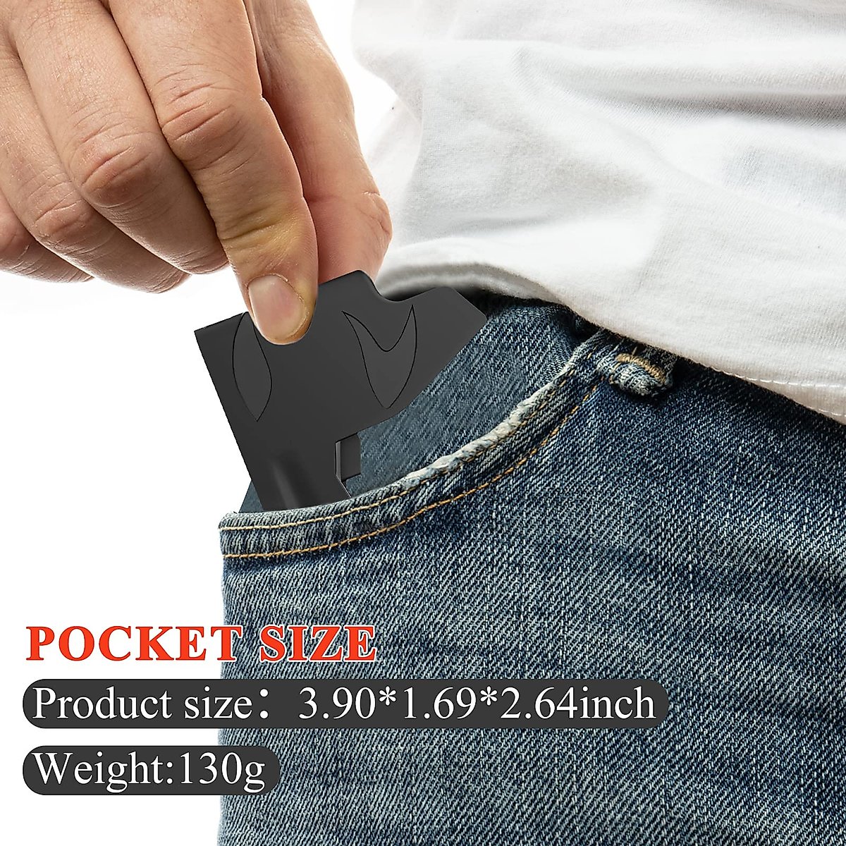 Ludex Universal Pistol Speed Loader, Mag Reloader for 9mm Luger 10mm .40S&W .45ACP .357Sig .380ACP 1911 Single and Double Stack Magazines-Dark Black