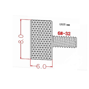 New Lon0167 Computer Graphics Featured Card Round Head reliable efficacy Knurled Thumb Screws 6#-32 10pcs(id:f32 30 f6 450)