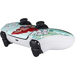 Skinit Decal Gaming Skin Compatible with PS5 and Compatible with PS5 Digital Edition DualSense Controller - Officially Licensed Disney Ariel Part of Your World Design