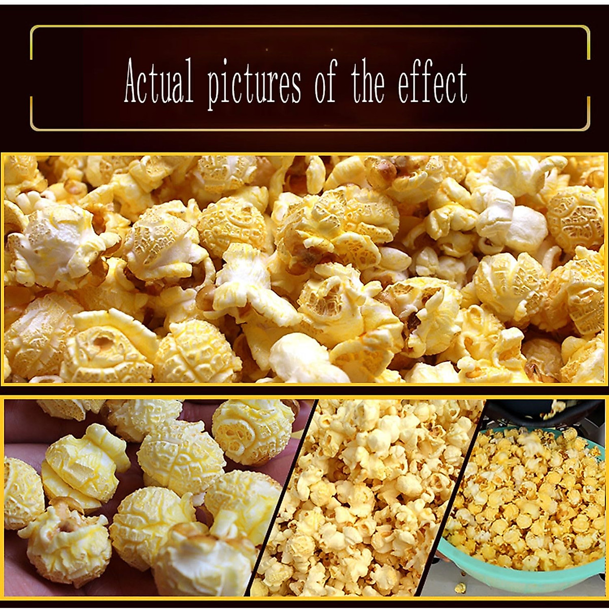 SchAan chinese popcorn maker high pressure popcorn makerTraditional Old-Fashioned Popcorn Machine, Mini Hand Popcorn Machine, Stainless Steel Popcorn Machine