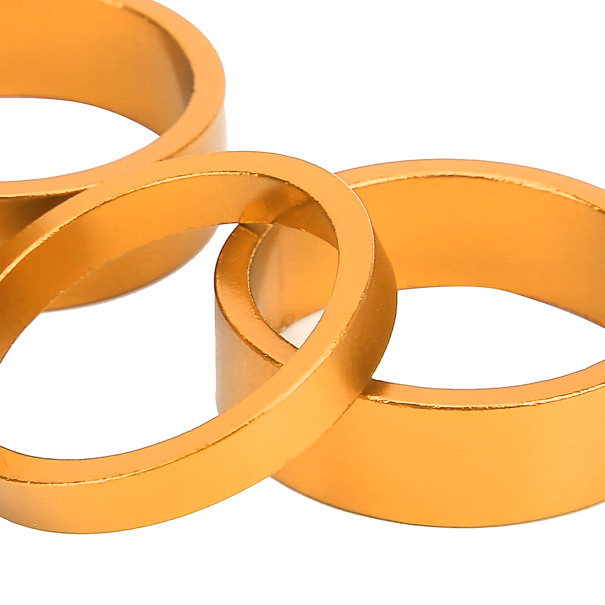 5 Pieces Mountain Bike Front Fork Washer, Stem Headset Spacer Fork Gasket(Gold)