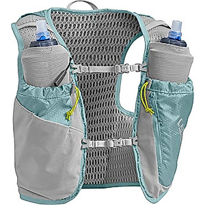 CamelBak Women's Ultra Pro Hydration Vest 34 oz, Aqua Sea/ Silver, M