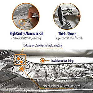 Aootf Tire Covers for RV Wheel -Trailers Tire Covers Set of 4 and Tire Tools 14 Sets for Motorhome Wheel Covers RVS,Boat,Waterproof Reflective Safety Tire Protectors Fits 26" to 29" Wheels (4PCS)