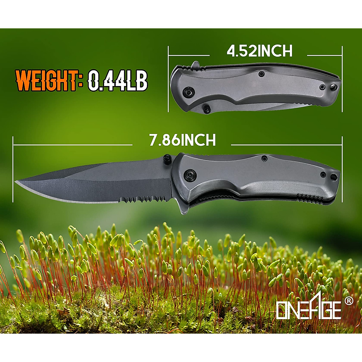 Dad Gifts for Fathers Day,Pocket Knife for Men,Christmas Stocking Stuffers for Boyfriend,Anniversary Birthday Gifts for Him Husband,Groomsman Gifts,Cool Folding Knife For Camping Hiking Fishing Survival