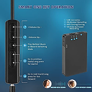 64GB Mini Digital Voice Recorder,Magnetic Voice Activated Recorder with 12 Days Recording Capacity,30 Hours Battery Time,Rechargeable Portable Audio Recorder for Meeting Interview