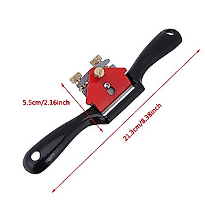 Adjustable SpokeShave Hand Planer 9 Inch Woodworking Cutting Plane Hand Trimming Tool for Wood Craft, Wood Craver, Wood Working