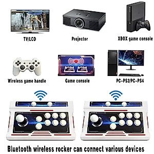 Wireless Pandora Box 50S 26800 in1 Bluetooth 3D Arcade Games Console 1-4 Player