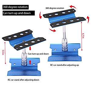 RC Car Repair Work Stand 532 PCS RC Repair Tool Screws Set Kit 360 Degree Rotation RC Repair Station Screwdrivers Screws Pallet Kit for 1/8 1/10 1/12 1/16 1/18 RC Crawler Truck Buggy Tool Set