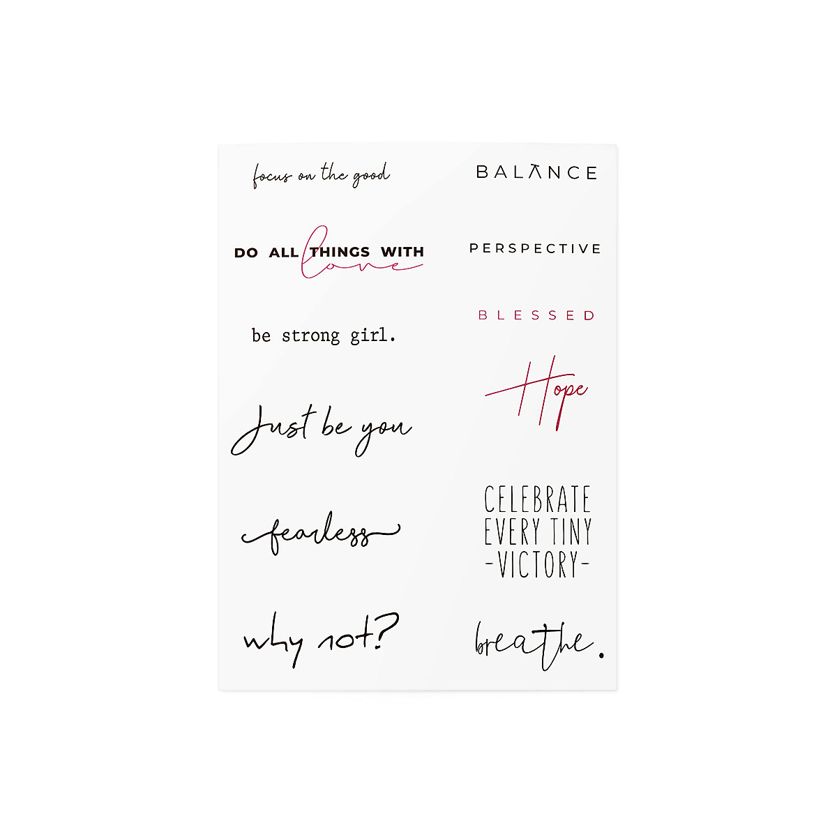 tatton.me Temporary Tattoo Set - 12 Different Designs, 4.1 x 5.8 Inch, Multi-Colored, Non-Toxic, Waterproof, Easy to Apply