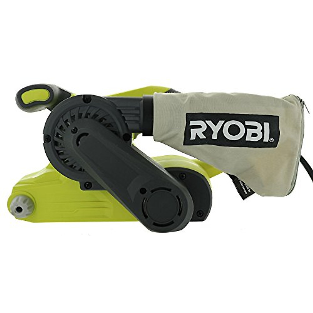 Ryobi BE319 6 Amp Portable 320 Feet / Minute Corded Belt Sander (3” x 18”) w/ Onboard Removable Dust Bag (Medium Grit Sanding Belt Included)