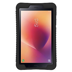 Fintie Silicone Case for Samsung Galaxy Tab A 8.0 2017 Model T380/T385, Light Weight Shock Proof Silicone Cover [Anti Slip] [Kids Friendly] for Galaxy Tab A 8.0 Inch SM-T380/T385 2017 Release, Black