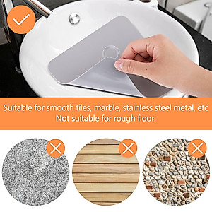 4PCS Shower Drain Cover 5.9 Inch Silicone Floor Drain Cover Silicone Floor Drain Anti-Odor Mat, Bathtub Drain Cover Silicone Kitchen Bathroom Bath Tub for Bathtub Kitchen Laundry Sink Accessories