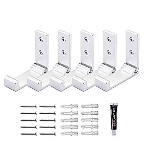 Hovico Foldable Wall Hook, Coat Hooks Garage Hook Wall Mounted Hat Hangger Hooks Robe Hook Single Coat Hanger (Silvery)