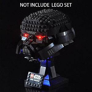 LED Light Set for Lego Dark Trooper Helmet 75343 (NOT Included The Lego Sets)
