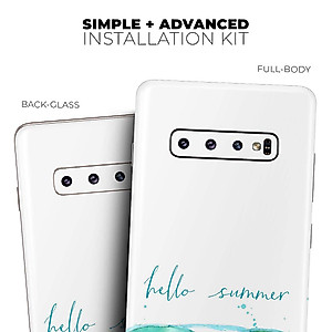 DesignSkinz Hello Summer Sunglasses Protective Vinyl Decal Wrap Skin Cover Compatible with The Samsung Galaxy S20 (Screen Trim & Back Glass Skin)
