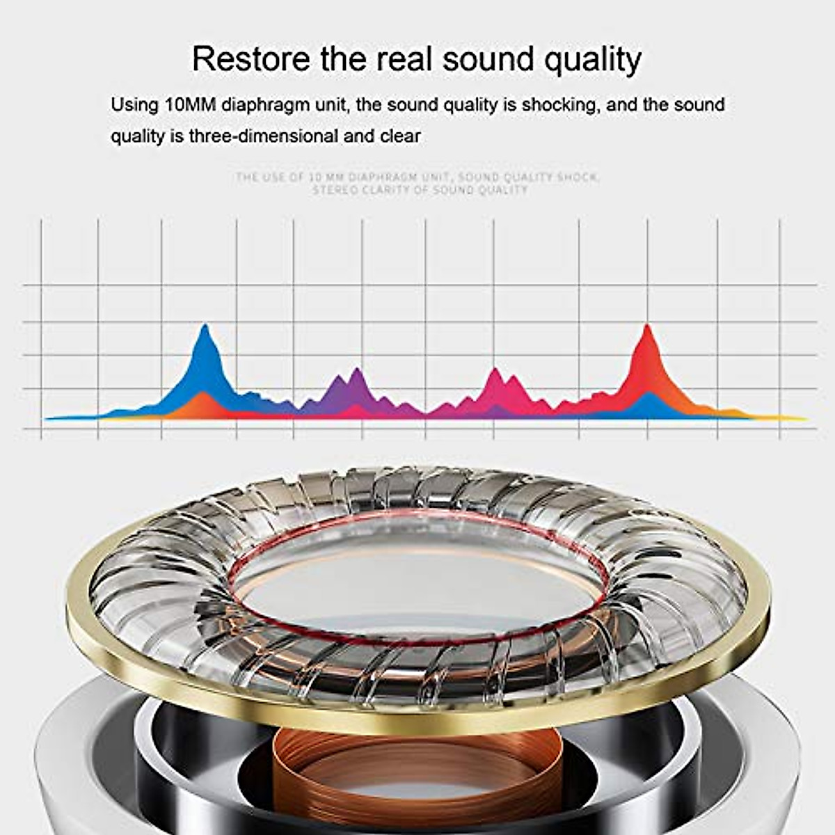 D-GROEE Earbuds Earphones, Wired Headphones in Ear, S32 Universal 3.5mm L-Shaped Plug Wired Earphone for Phone Black