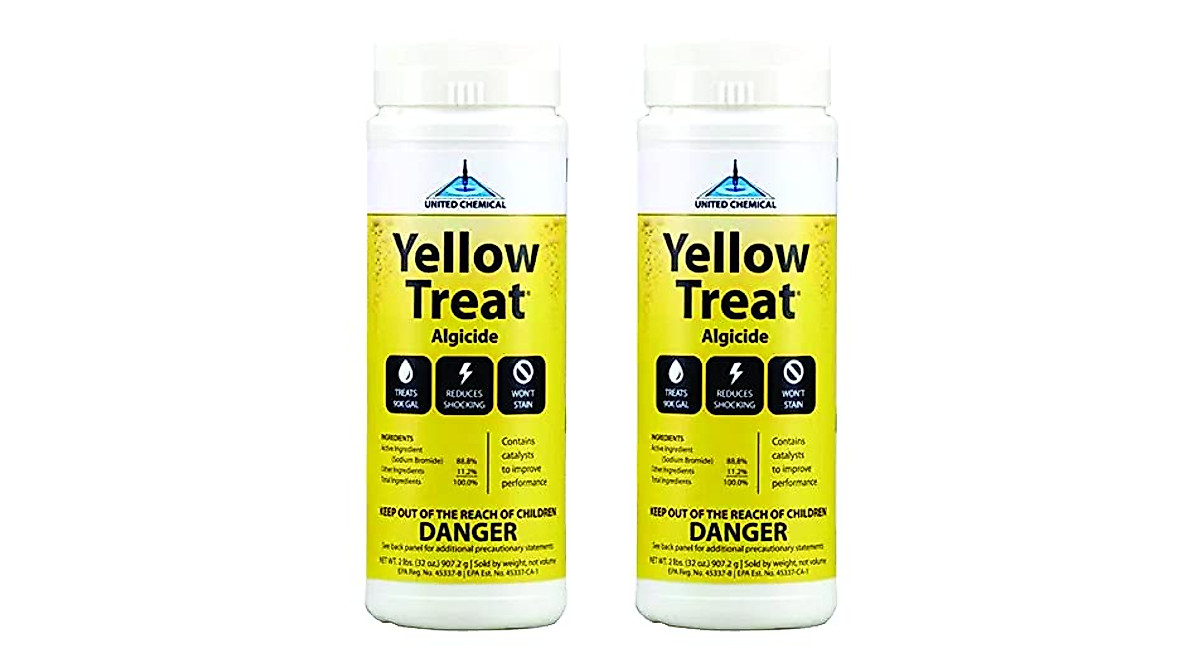 United Chemicals Yellow Treat - Pool Algae Killer 2-Pack