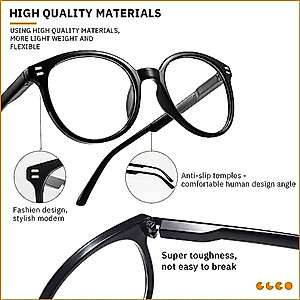 IBOANN Iconic Blue Light Glasses for Woman - Computer Glasses 99% Blue Light Blocking - Anti Eyestrain & UV Glare Protection