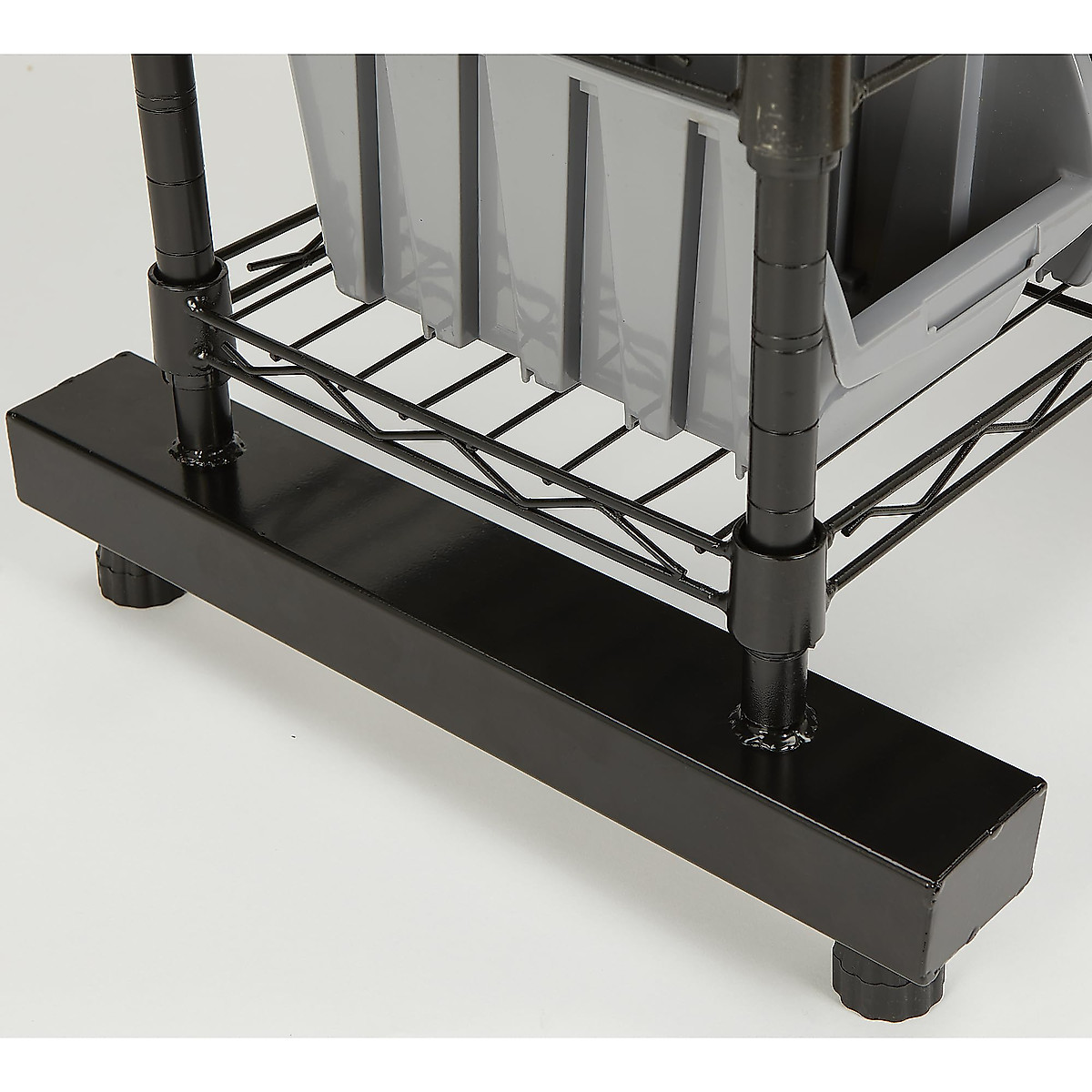 Strongway Wire Shelving Rack, Shelf Storage Bins Wire Shelving Rack with 12-Tier Single-Sided Design, Storage Bins for Shelves Storage Shelves Heavy Duty (Grey)