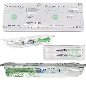 Opalescence 35% CP Mint - Gel Syringes Teeth Whitening - Refill Kit (2 Packs / 4 Syringes Total) Carbamide Peroxide Gel. Made by Ultradent. Tooth Whitening Refill Syringes 5197-2