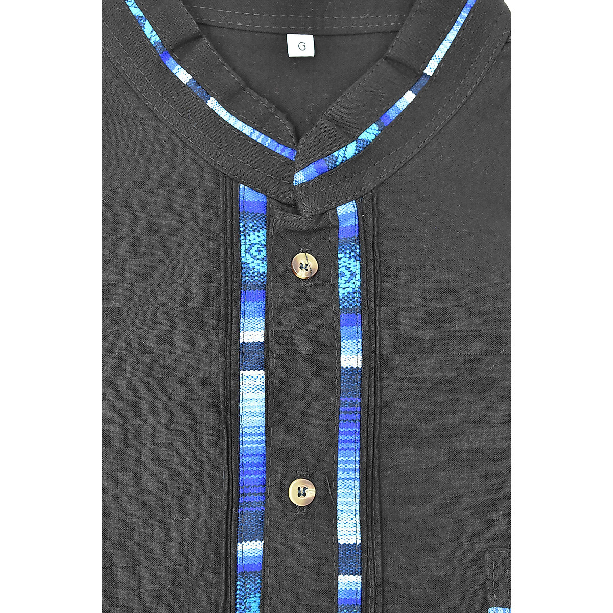 Mexican Guayabera Shirts for Men Multiple Colors Made in Mexico (Navy, L)