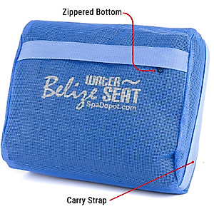 Hot Tub Booster Cushion Submersible Spa Water Seat - Blue by Belize
