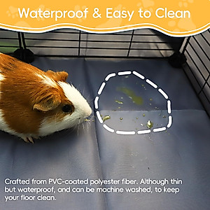 CHEGRON Guinea Pig Cages with Liner 48x24x12inch C&C Small Animal Cage Pet Puppy Dog Playpen Indoor Rabbit Chinchilla Hedgehog Habitat Fence DIY 12PCS Metal Grids Without Cushion