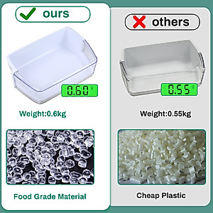 Upgraded DA97-08406A, DA97-08406B/C Refrigerator Door Bin Shelf Replacement for samsung RF4287/RF4289 Right Side Door, Replace AP4578480, 2051375, PS4175803, EAP4175803, DA63-05392B/A, DA63-05391