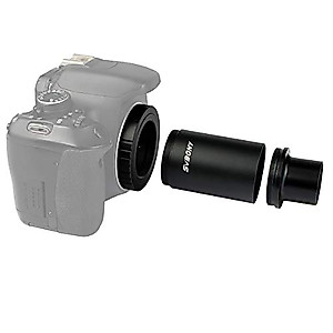 SVBONY T2 T Ring Adapter, Metal 1.25 inch Telescope Accessory, Compatible for Canon EOS Cameras Photography Dedicated CA1 Sleeve Extended Cylinder for Telescope