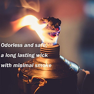 20 Pcs Wick for Tiki Torch, 9.85 inch Long Lasting 1/2-Inch Tiki Torches Wicks Replacement, DIY Outdoor Fiberglass Tiki Wick